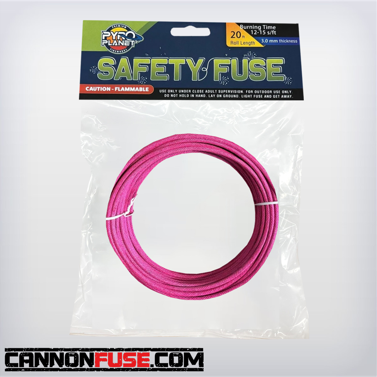CannonFuse.com > Wholesale > Case of 3MM (12-15 sec/ft) Safety Fuse