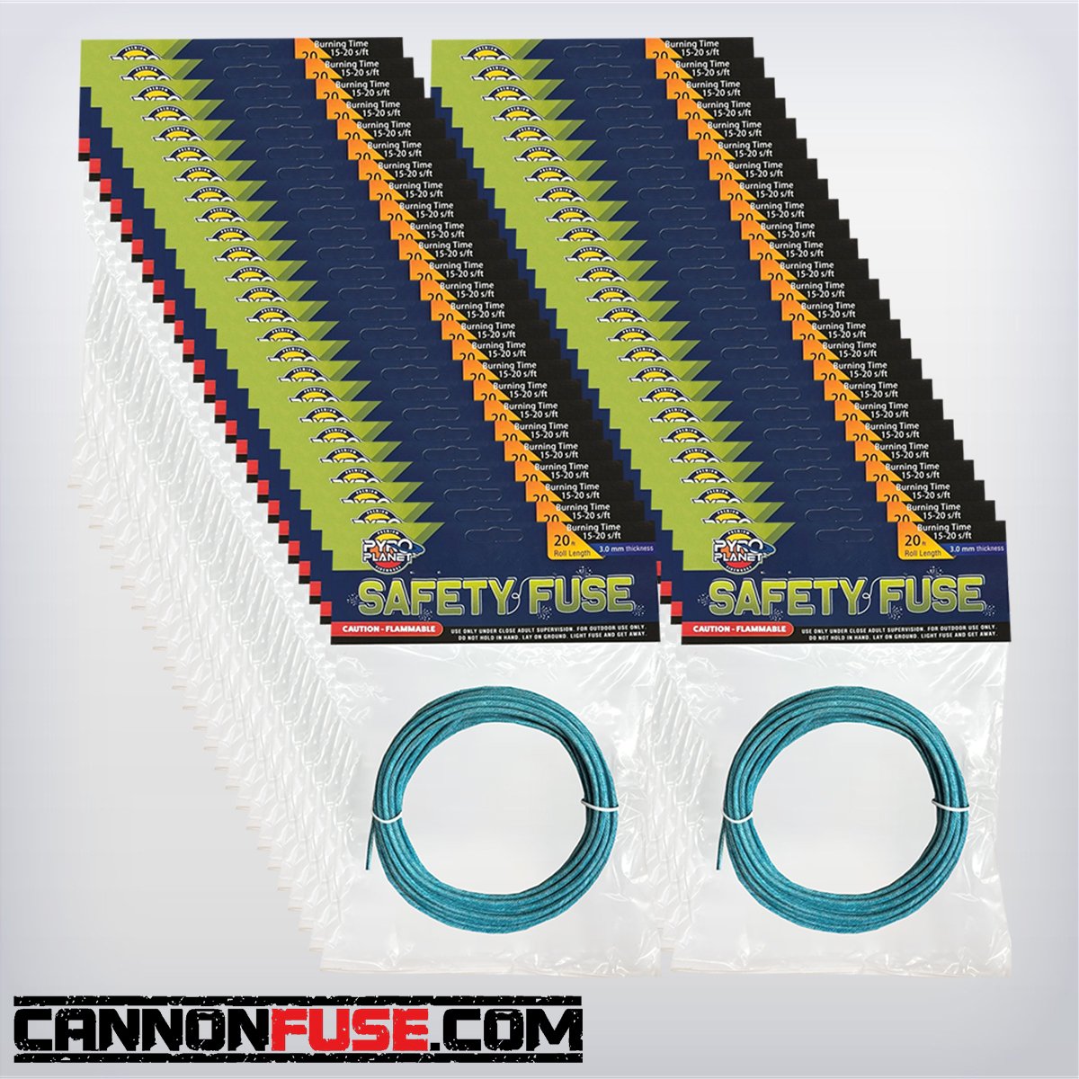 CannonFuse.com > Wholesale > Case of 3MM (15-20 sec/ft) Safety Fuse