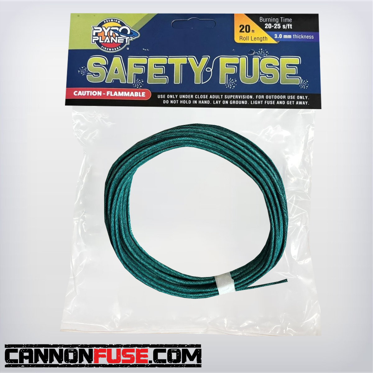 CannonFuse.com > Wholesale > Case of 3MM (20-25 sec/ft) Safety Fuse