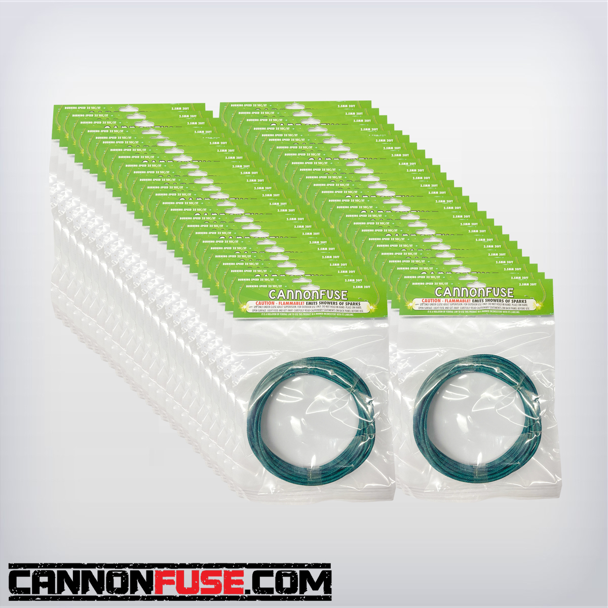 CannonFuse.com > Wholesale > Case of Green Cannonfuse (25-30 sec/ft)