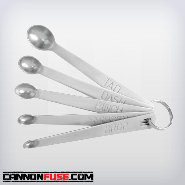 CannonFuse.com > Firework Rockets > Small Measuring Spoons
